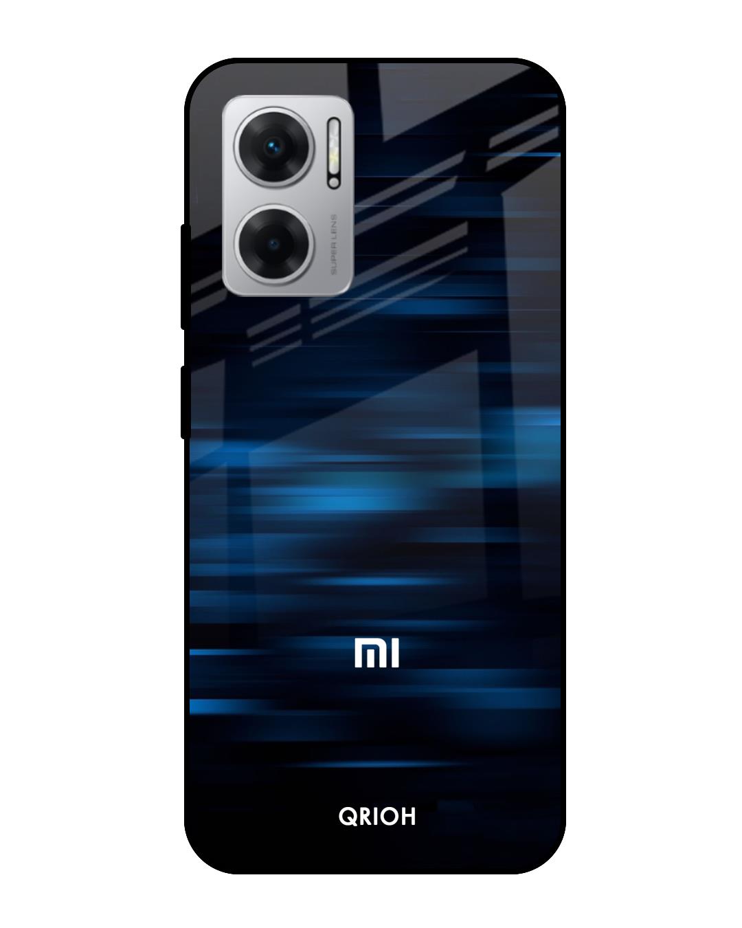 Buy Blue Rough Pastel Premium Glass Case for Redmi 11 Prime 5G (Shock ...