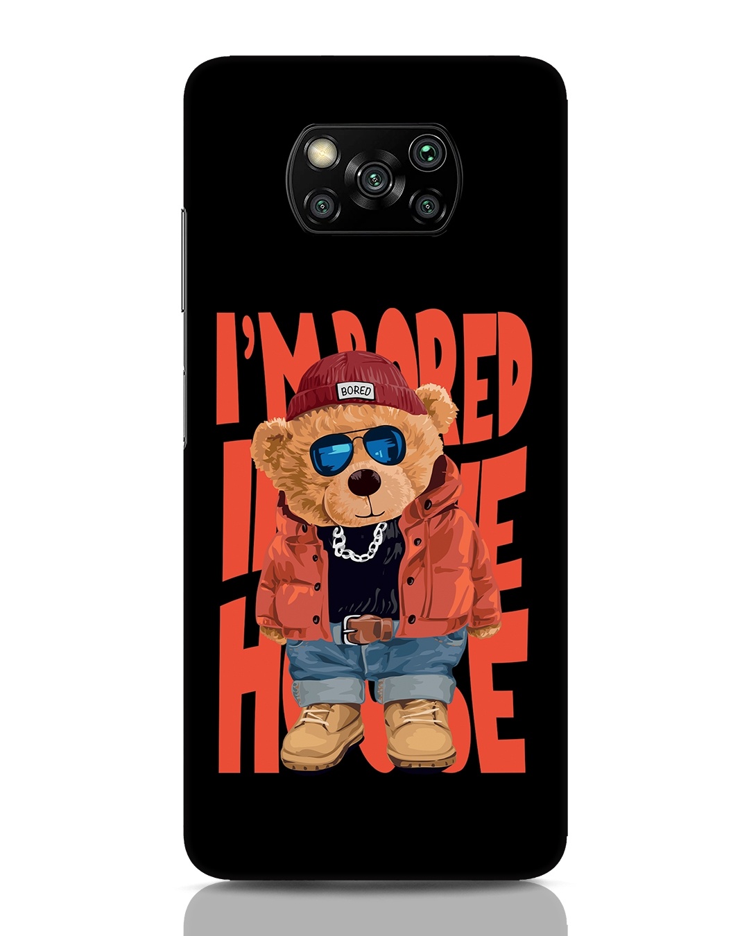Buy Bored Teddy Designer Hard Cover for Xiaomi Poco x3 Online in India ...