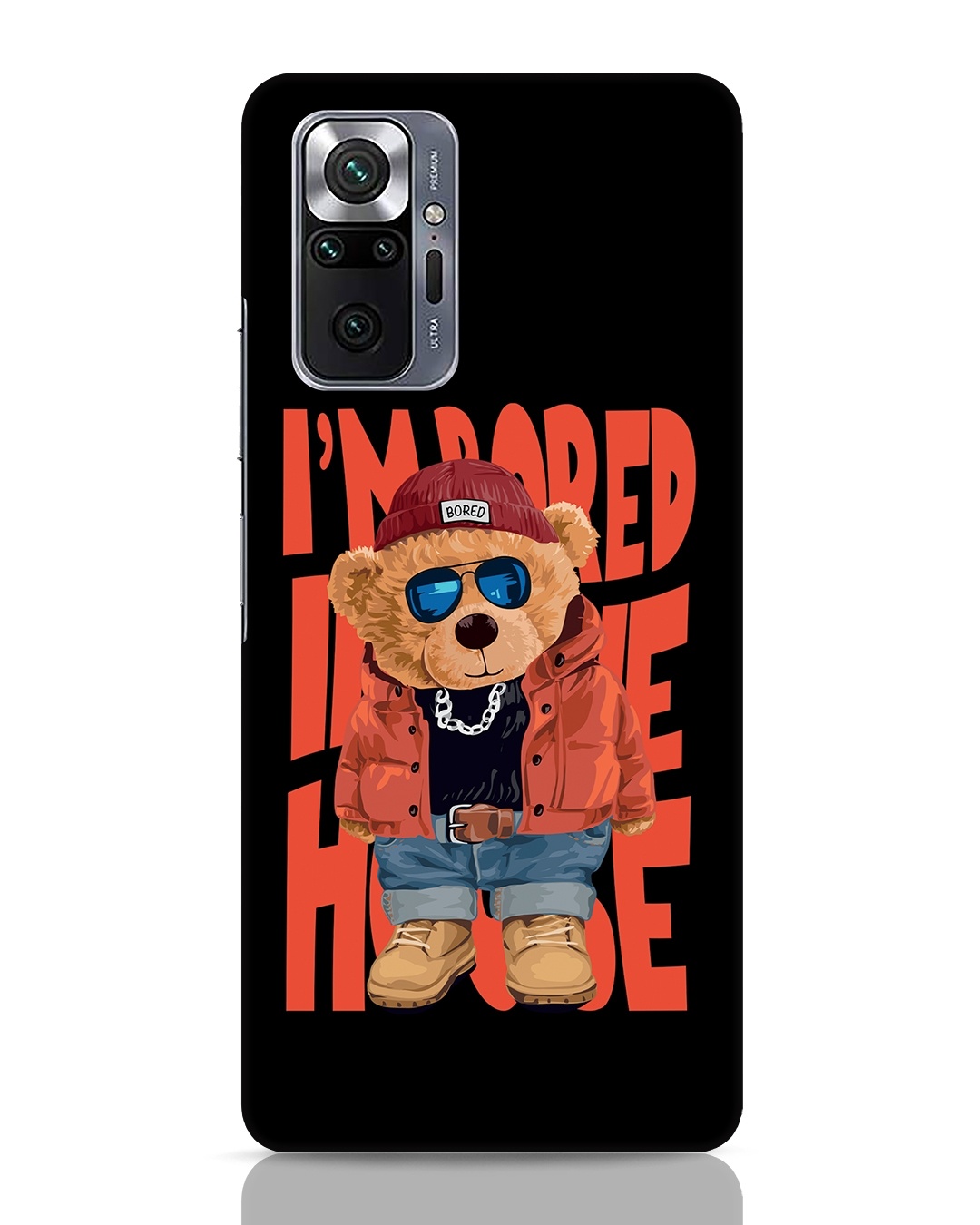 Buy Bored Teddy Designer Hard Cover for Xiaomi Redmi Note 10 Pro Max ...