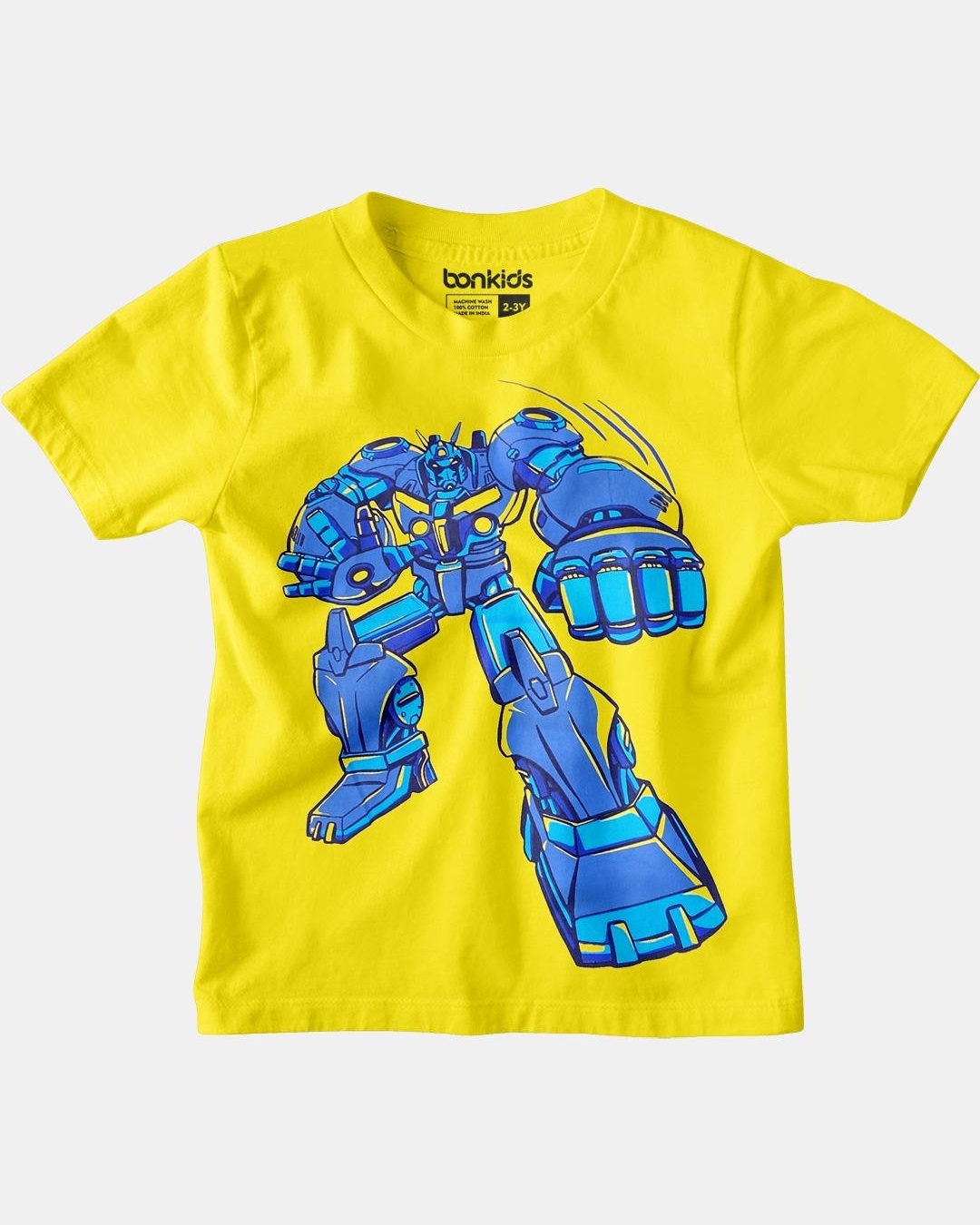 Buy Boys Yellow Transformer Graphic Printed T-shirt for Kids - Boys ...
