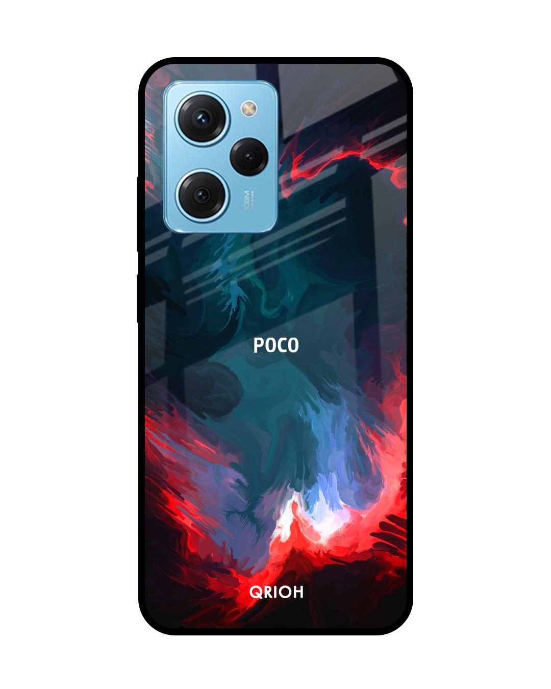 Buy Brush Art Premium Glass Case For Poco X5 Pro 5G (Shock Proof ...
