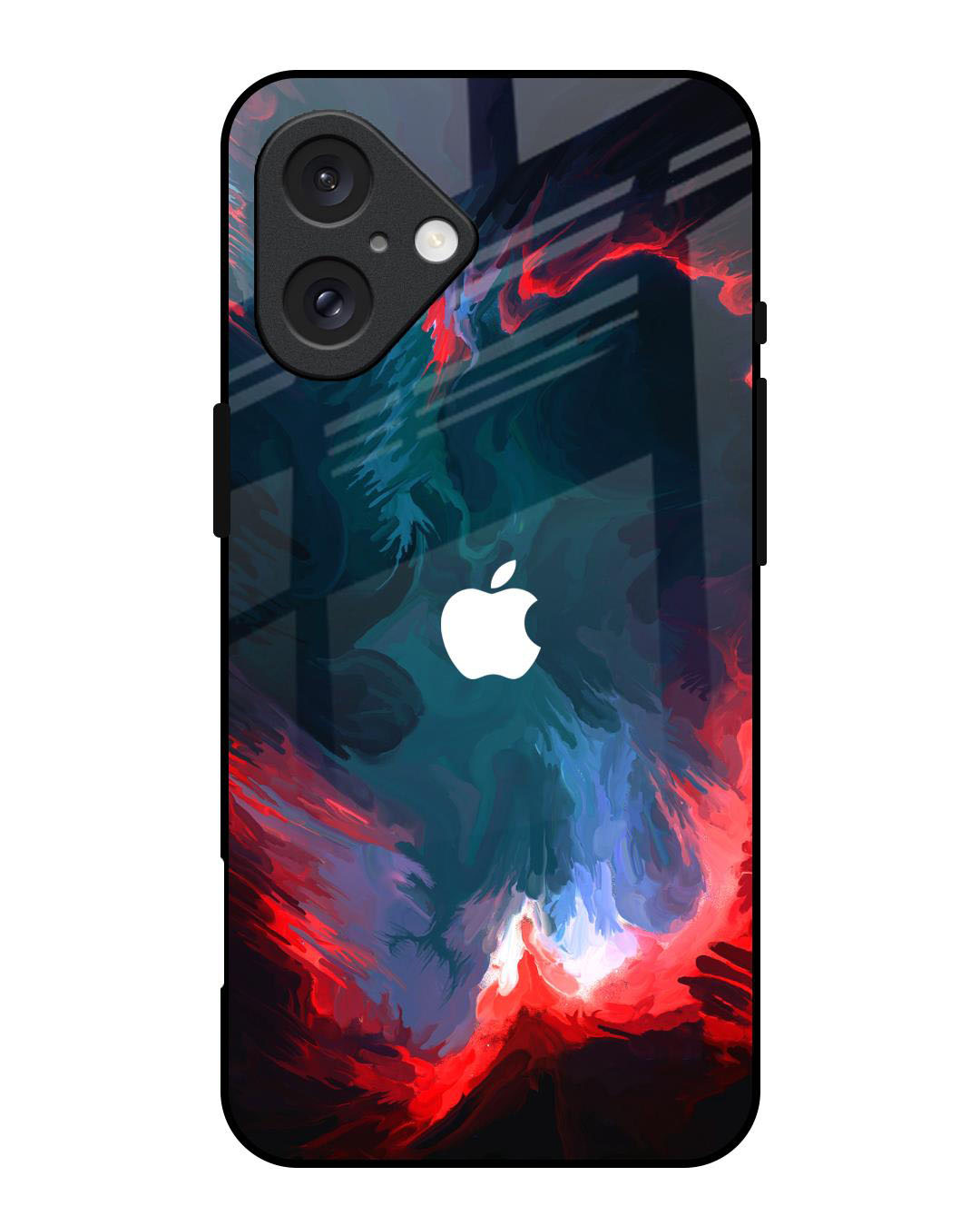 Buy Brush Art Premium Glass Cover for Apple iPhone 16 (Shock Proof ...