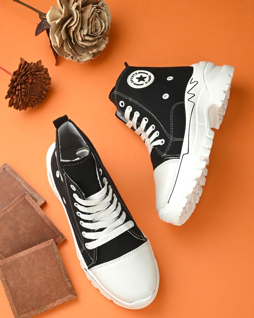Buy Bucik Women's Black Color Blocked Sneakers Online in India at Bewakoof