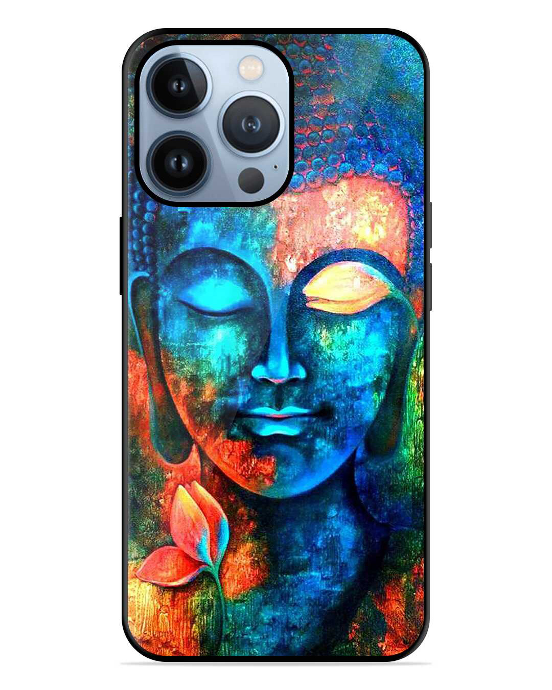 Buy Buddha Painting Premium Glass Case for Apple Iphone 13 Pro (Shock ...