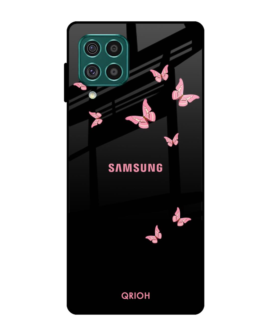 Buy Butterfly Printed Premium Glass Cover For F62(Impact Resistant ...