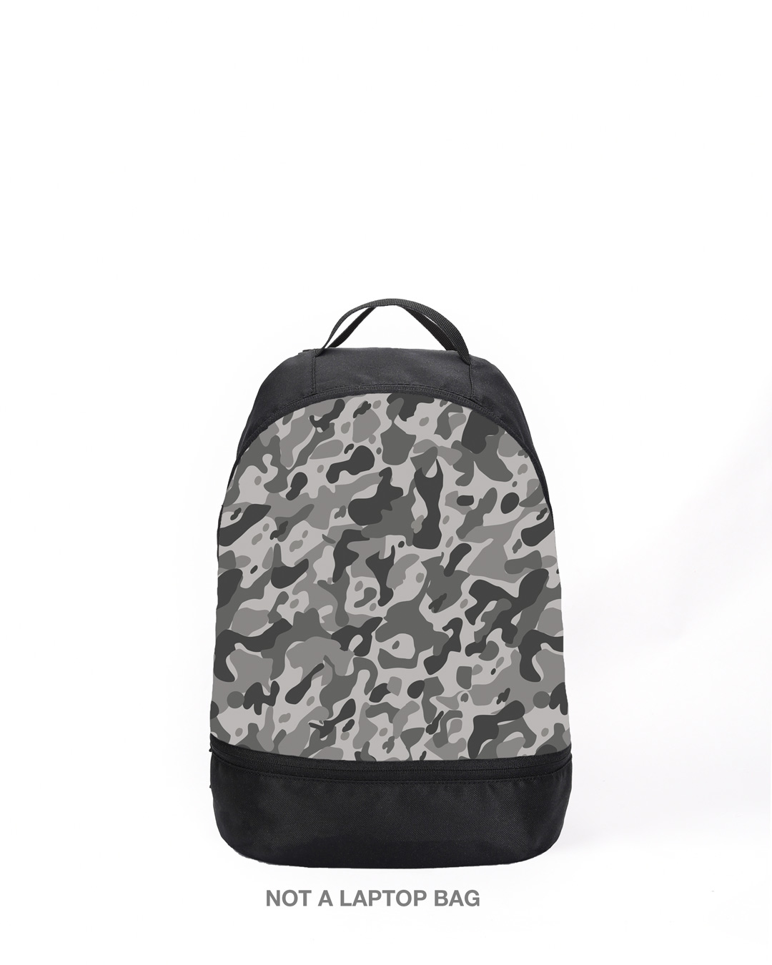 Buy Camo Canvas Printed Small Backpack Black Online in India at Bewakoof