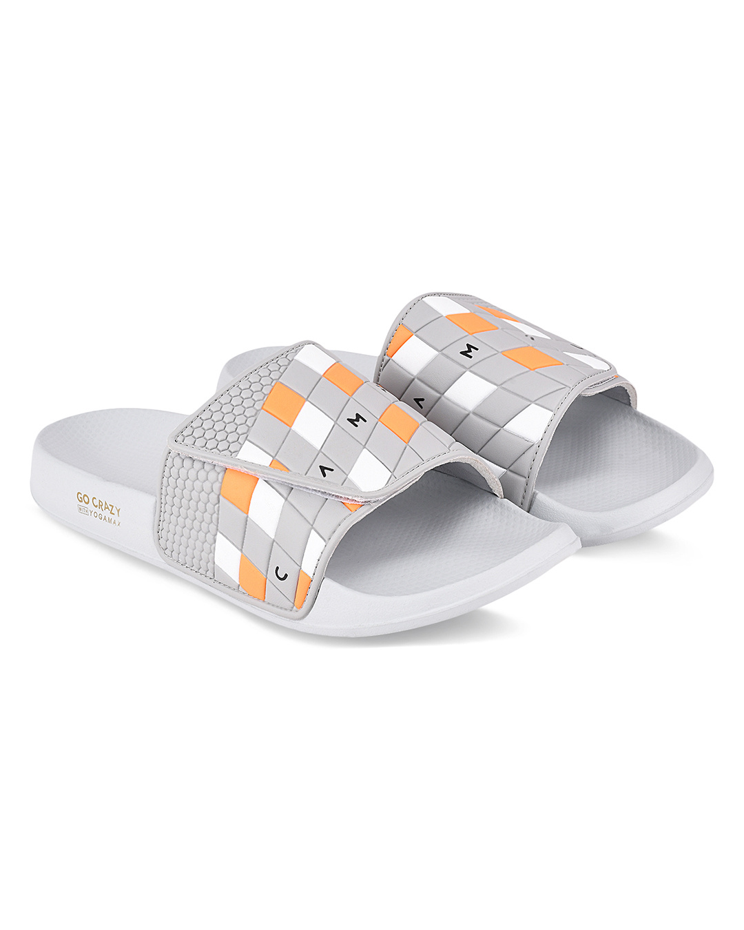 Buy Campus Men's Grey Printed Sliders Online in India at Bewakoof