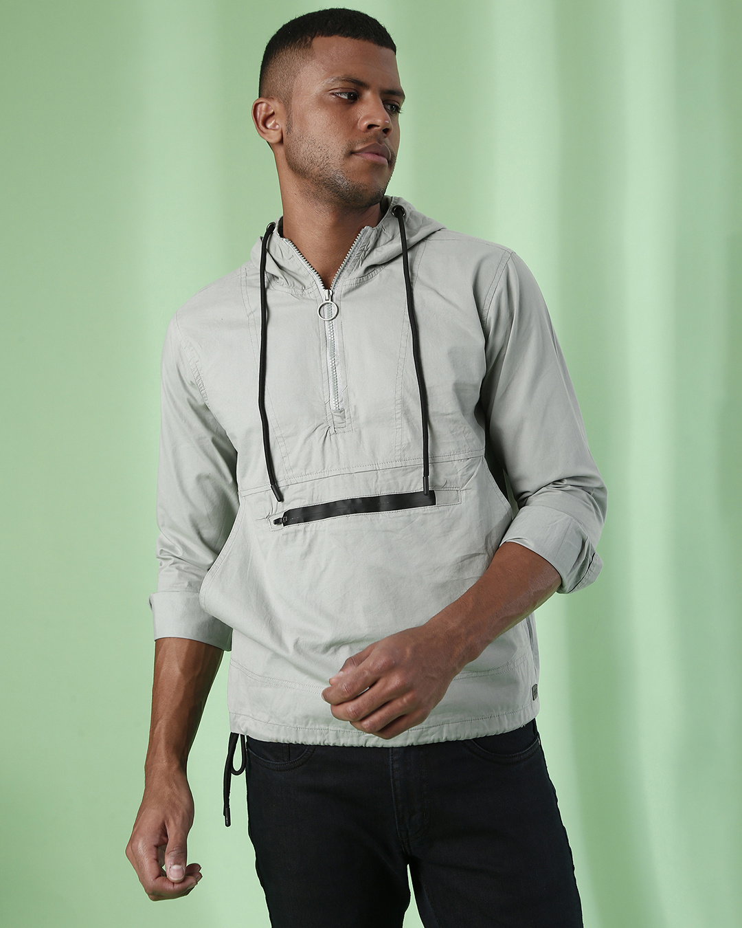 Buy Men's Light Green Regular Fit Jacket Online at Bewakoof