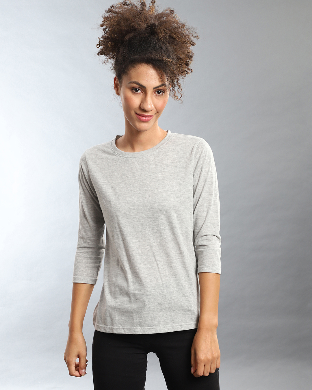 Buy Campus Sutra Women's Grey Regular Fit Top Online at Bewakoof