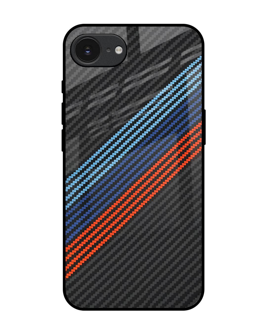 Buy Carbon Inspired Premium Glass Cover for Apple iPhone 16e(Shock ...