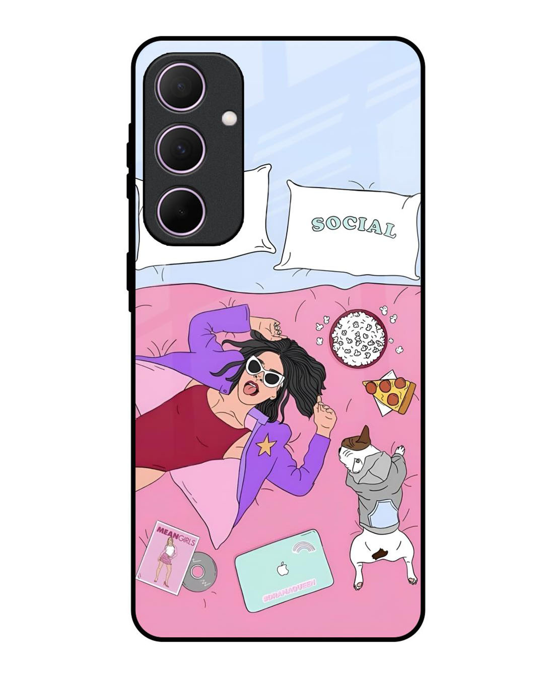 Buy Carefree Girl Premium Glass Case for Samsung Galaxy A35 5G(Shock ...