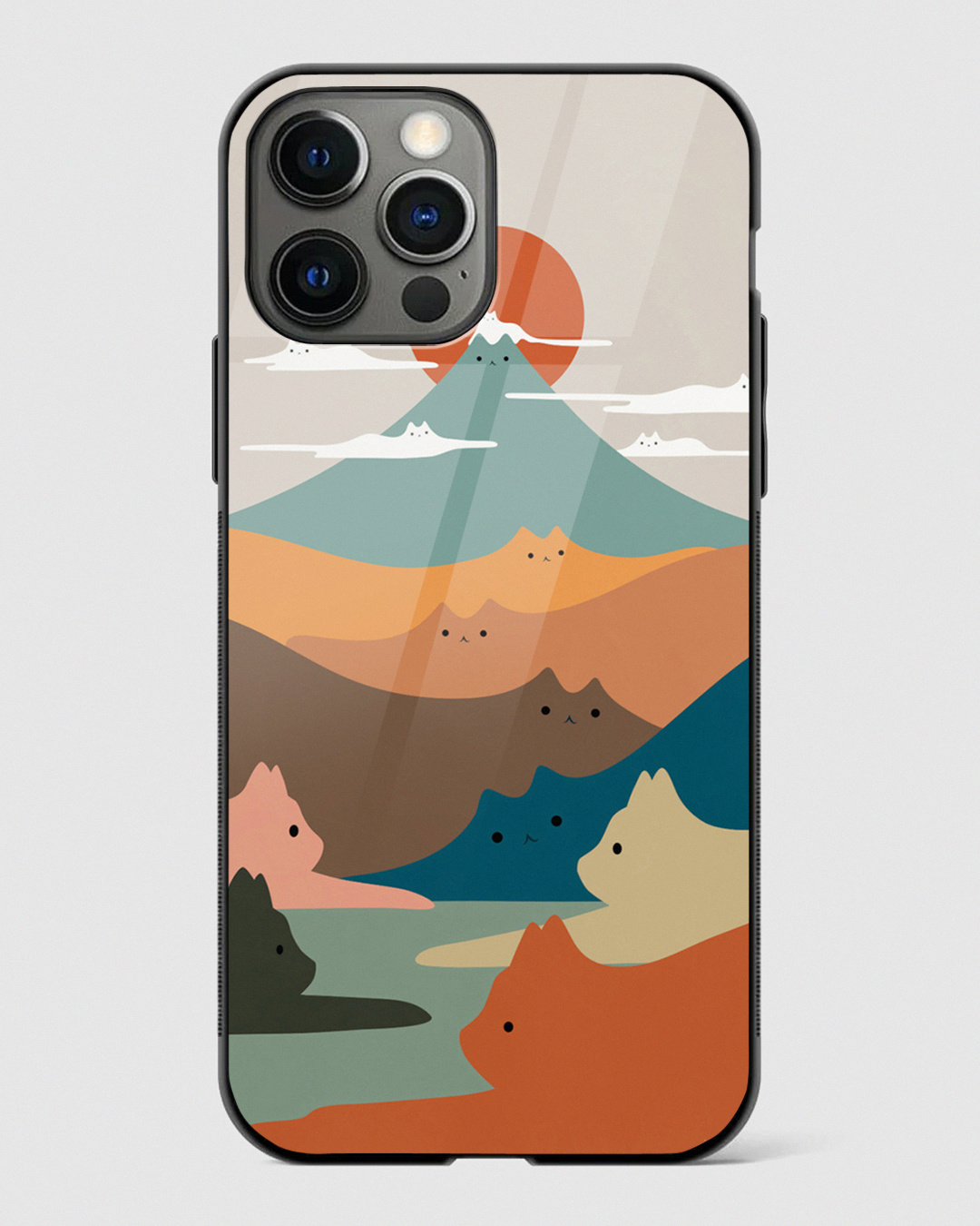 Buy Cat Landscape Premium Glass Case for Apple iPhone 15 Pro Max Online ...