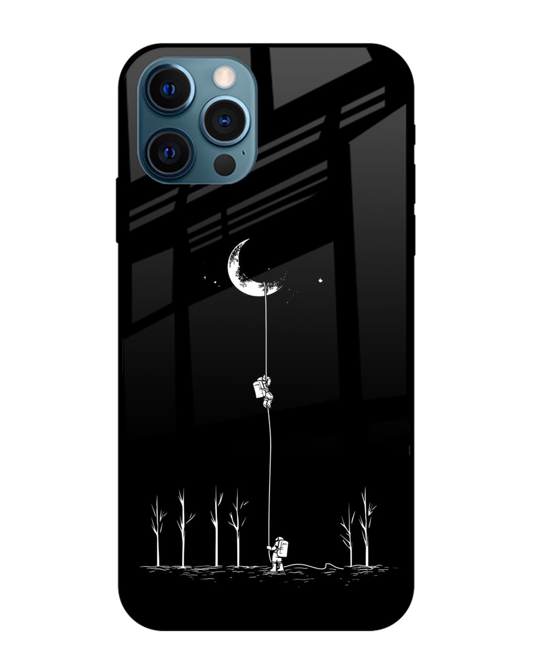 Buy Catch the Moon Premium Glass Case for Apple iPhone 12 Pro (Shock ...