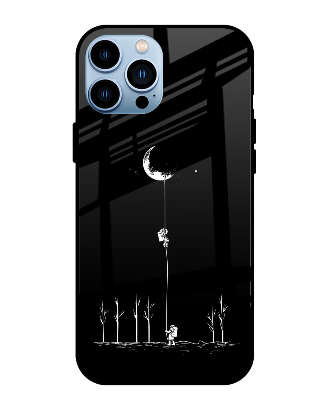 Buy Catch the Moon Premium Glass Case for Apple iPhone 13 Pro (Shock ...