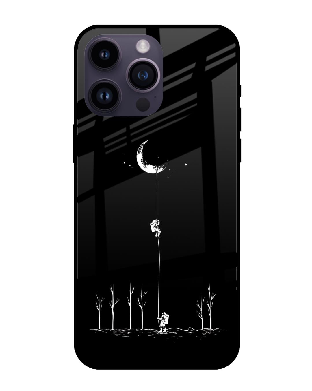 Buy Catch the Moon Premium Glass Case for Apple iPhone 14 Pro Max ...