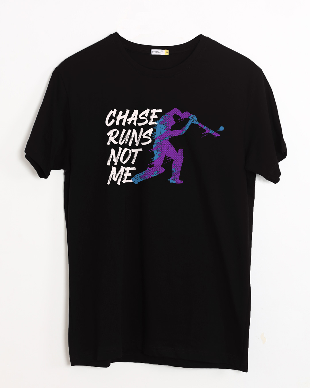 Buy Chase Runs Half Sleeve T-Shirt for Men black Online at Bewakoof