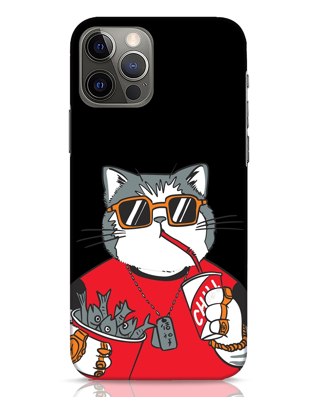 Buy Chilling Cat Designer Hard Cover for Apple iPhone 12 Pro Max Online ...