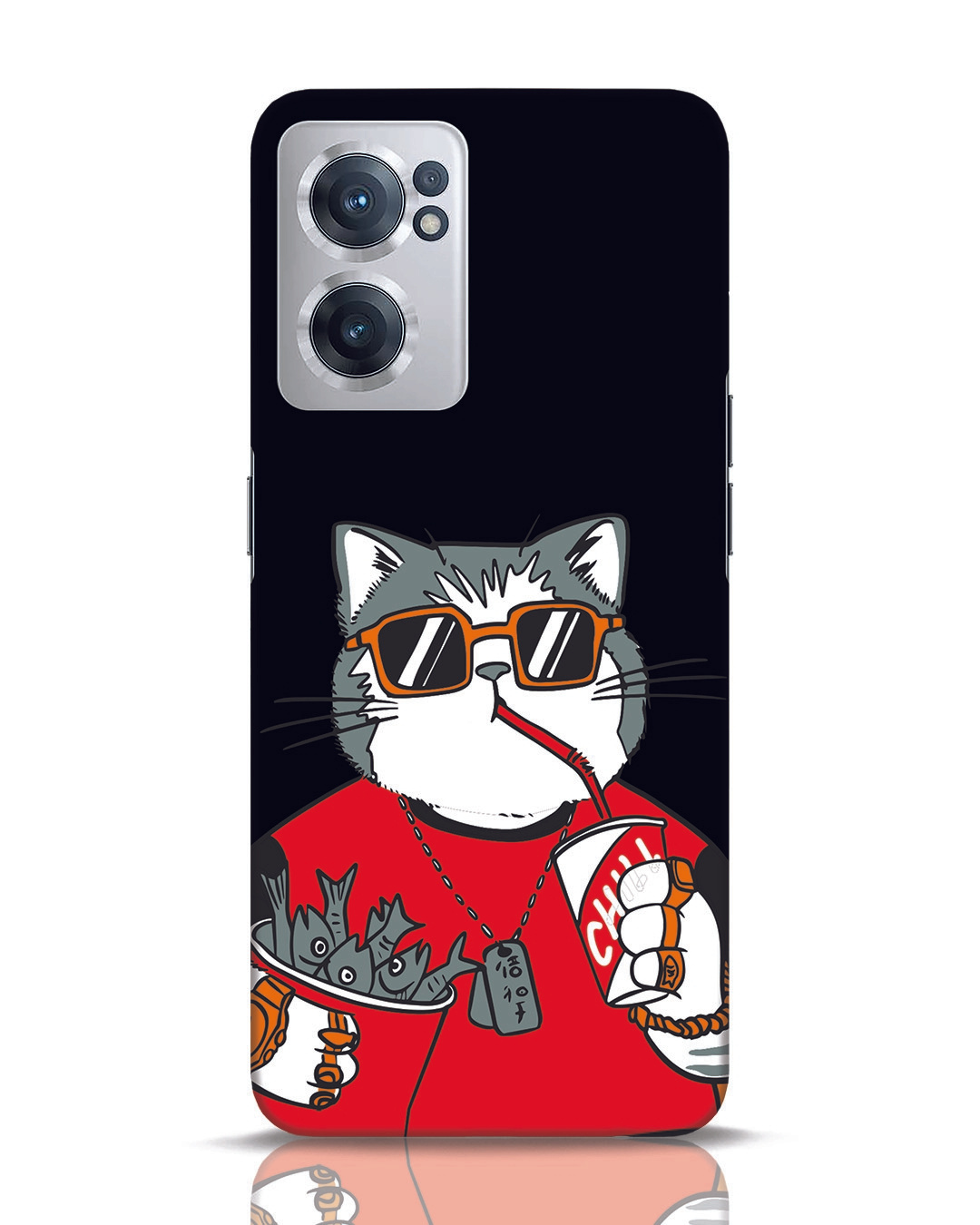 Buy Chilling Cat Designer Hard Cover for OnePlus Nord CE 2 Online in ...