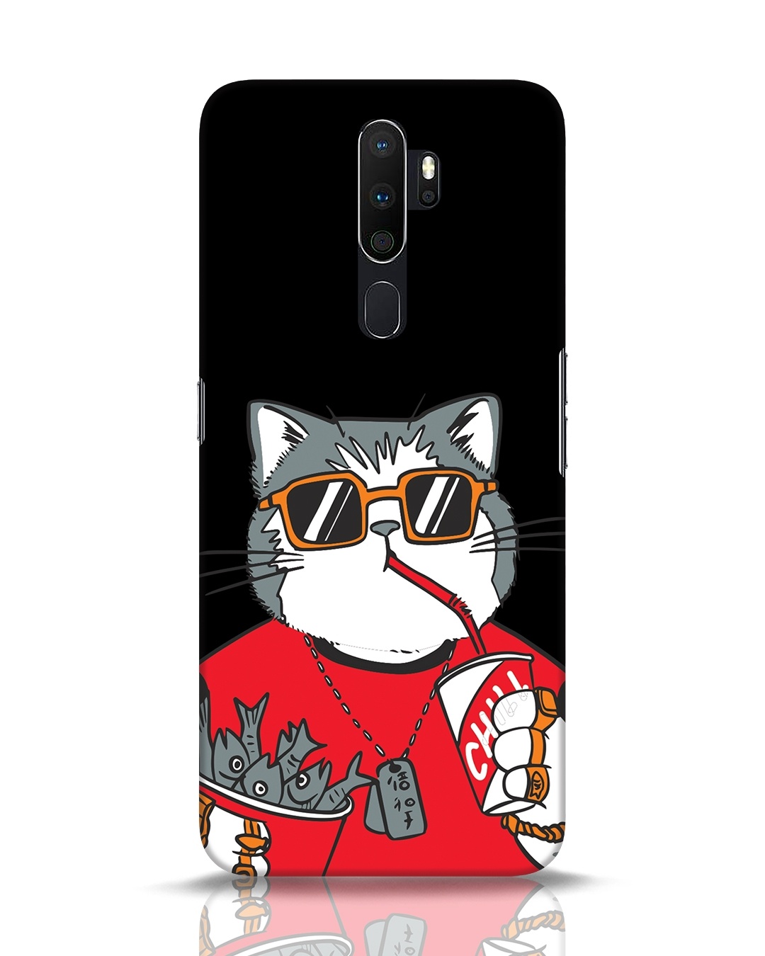 Buy Chilling Cat Designer Hard Cover for Oppo A5 2020 Online in India ...