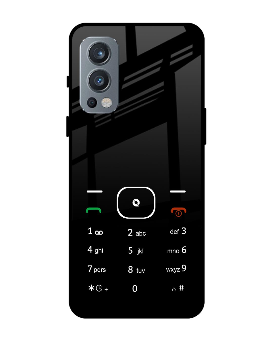 Buy Classic Keypad Pattern Premium Glass Case for OnePlus Nord 2 5G ...