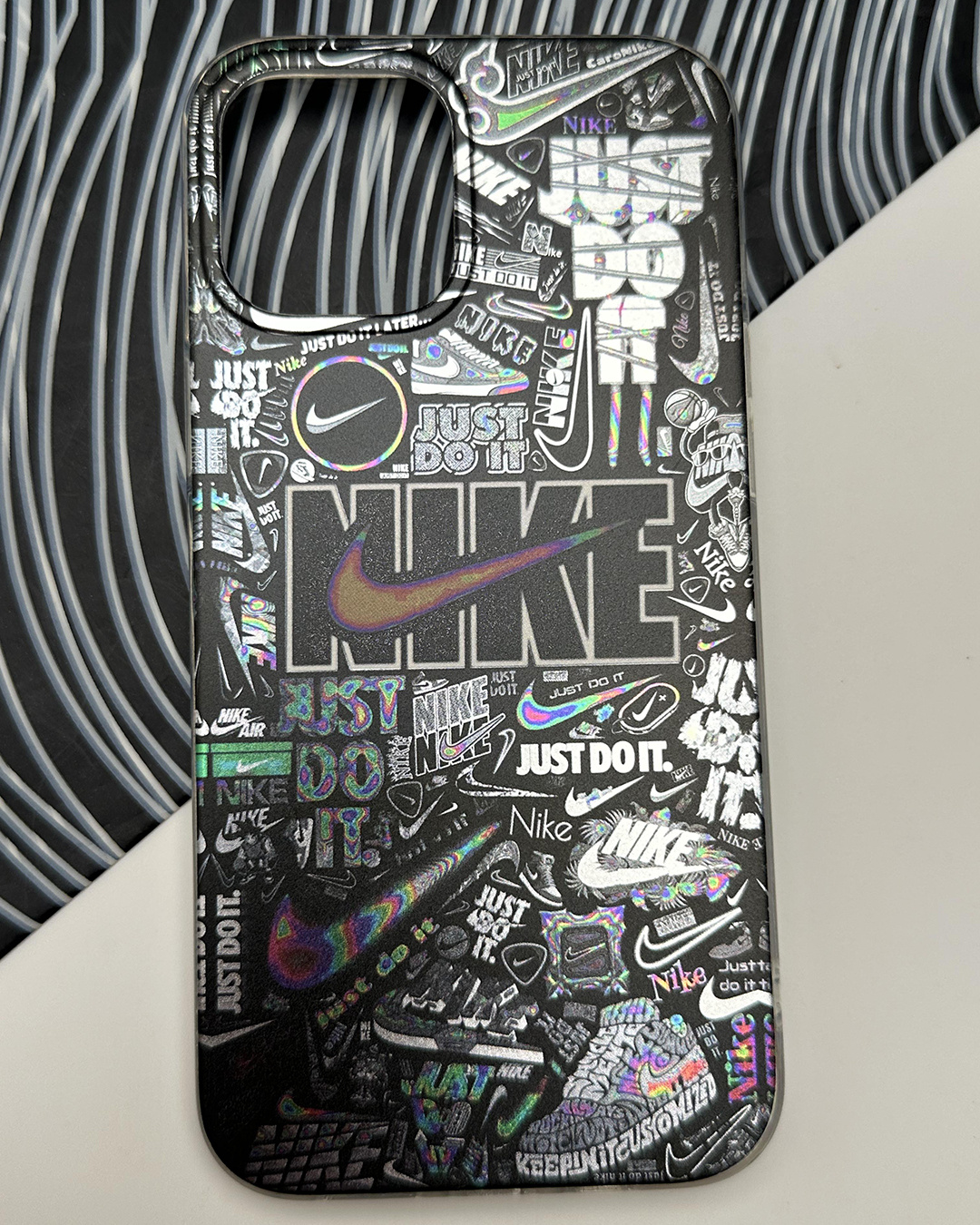 Buy Classy Nike Multicolor Laser Matte Case For Apple iPhone 12 Pro Max ...