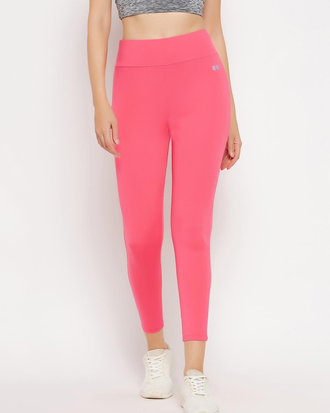 Buy Clovia Women's Pink Activewear Tights Online at Bewakoof