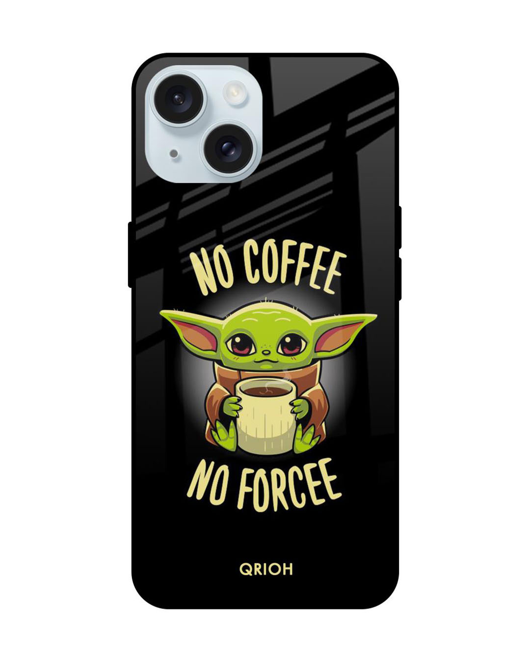 Buy Coffee Force Premium Glass Case for Apple iPhone 15 (Shock Proof ...