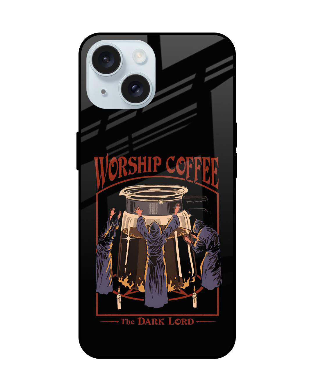 Buy Coffee Workship Premium Glass Case for Apple iPhone 15 (Shock Proof ...