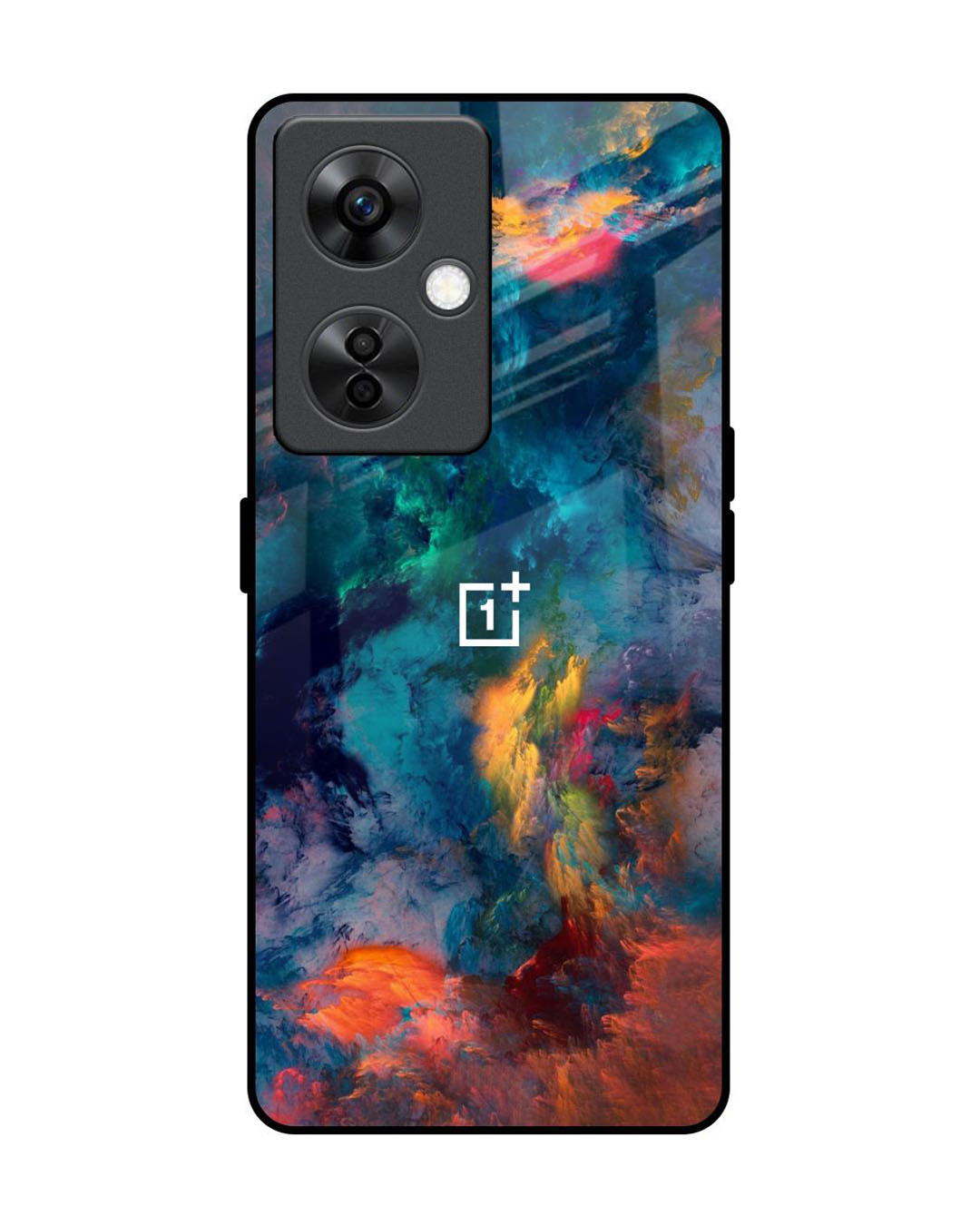 Buy Colored Storm Premium Glass Case for OnePlus Nord CE 3 Lite 5G ...