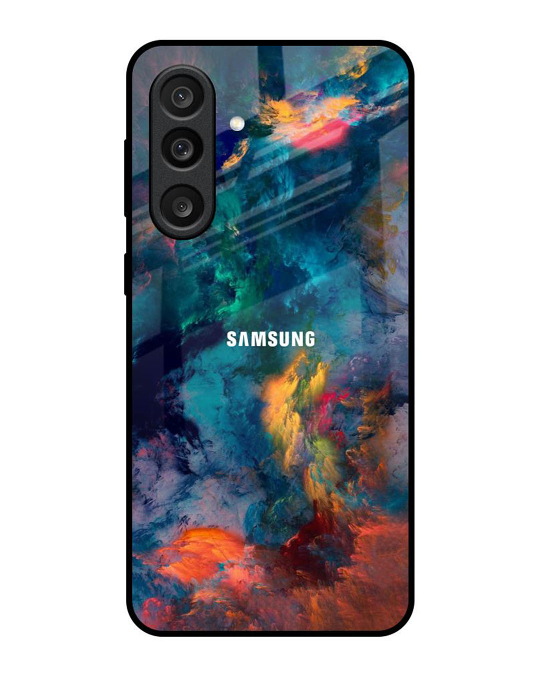Buy Colored Storm Premium Glass Cover for Samsung Galaxy M56 5G(Shock ...