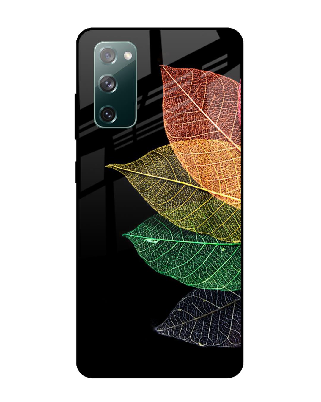 Buy Colorful Leaves Premium Glass Case for Samsung Galaxy S20 FE (Shock Proof, Scratch Resistant ...