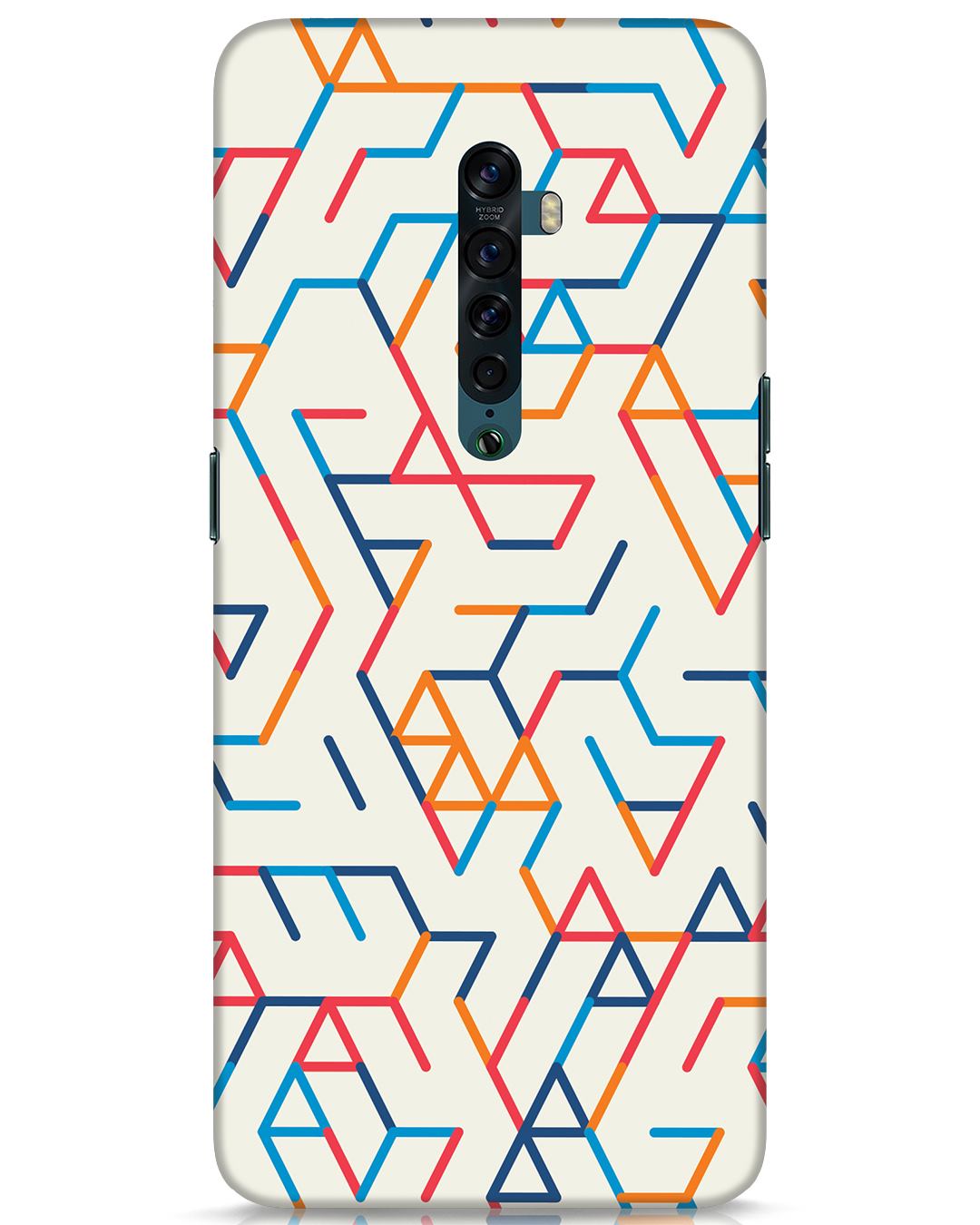 Buy Colorful Lines Oppo Reno 2 Mobile Cover Online in India at Bewakoof