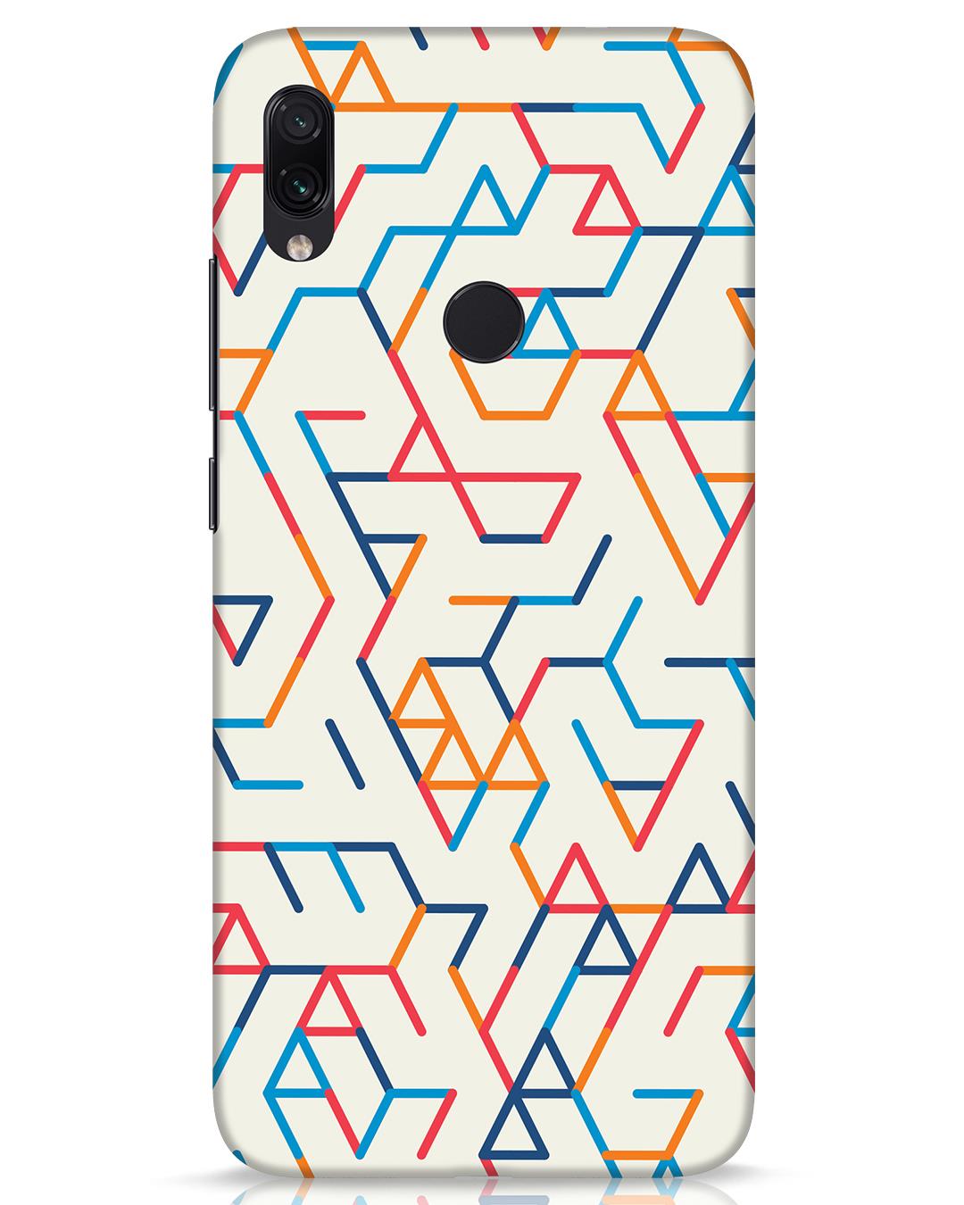 Buy Colorful Lines Xiaomi Redmi Note 7s Mobile Cover Online in India at ...