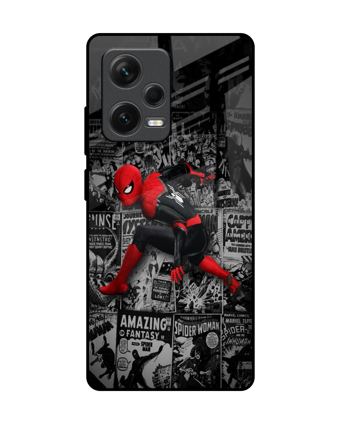 Buy Comic Art Premium Glass Case for Redmi Note 12 Pro 5G (Shock Proof ...
