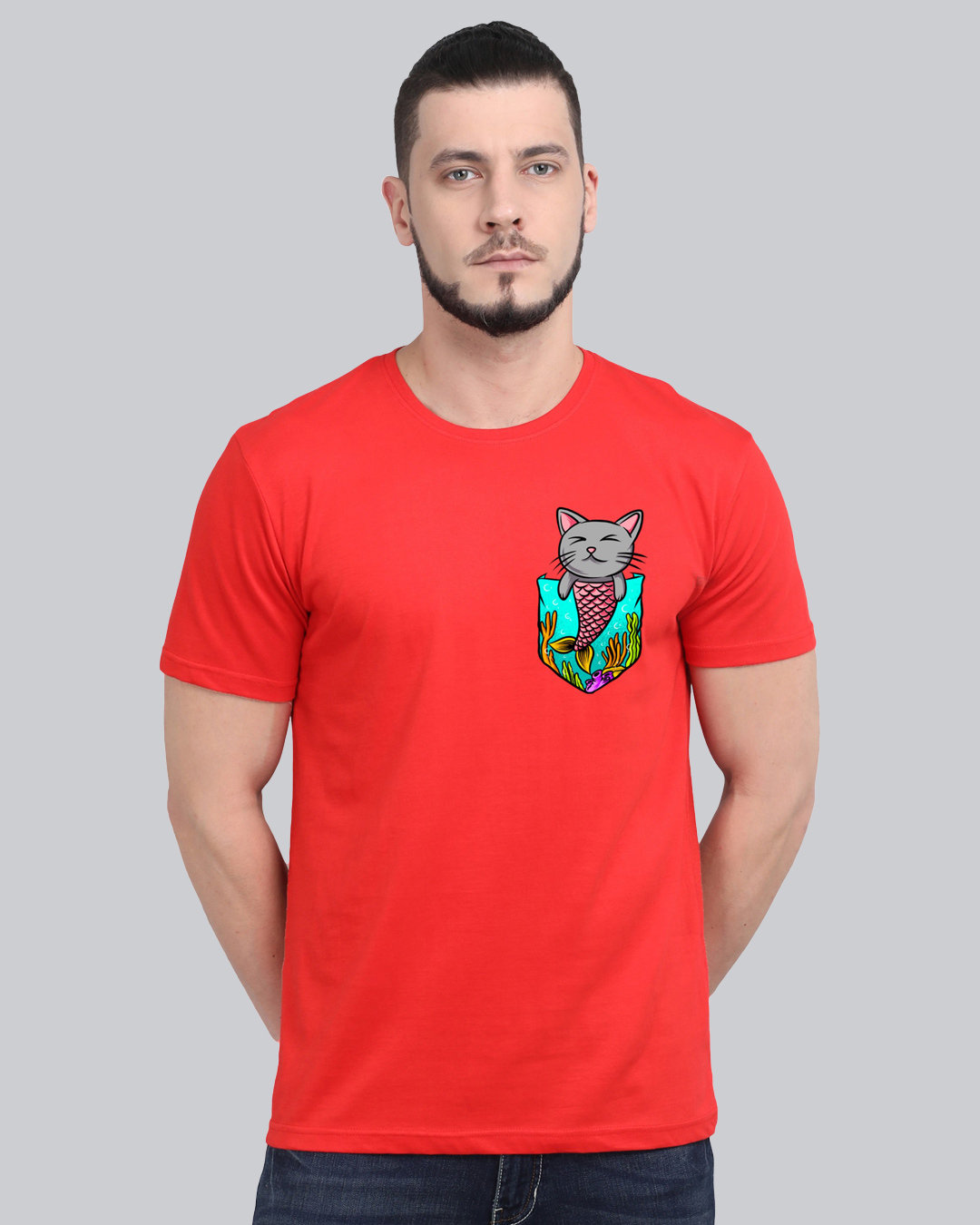 Buy Pocket Design T-Shirt Red Online at Bewakoof