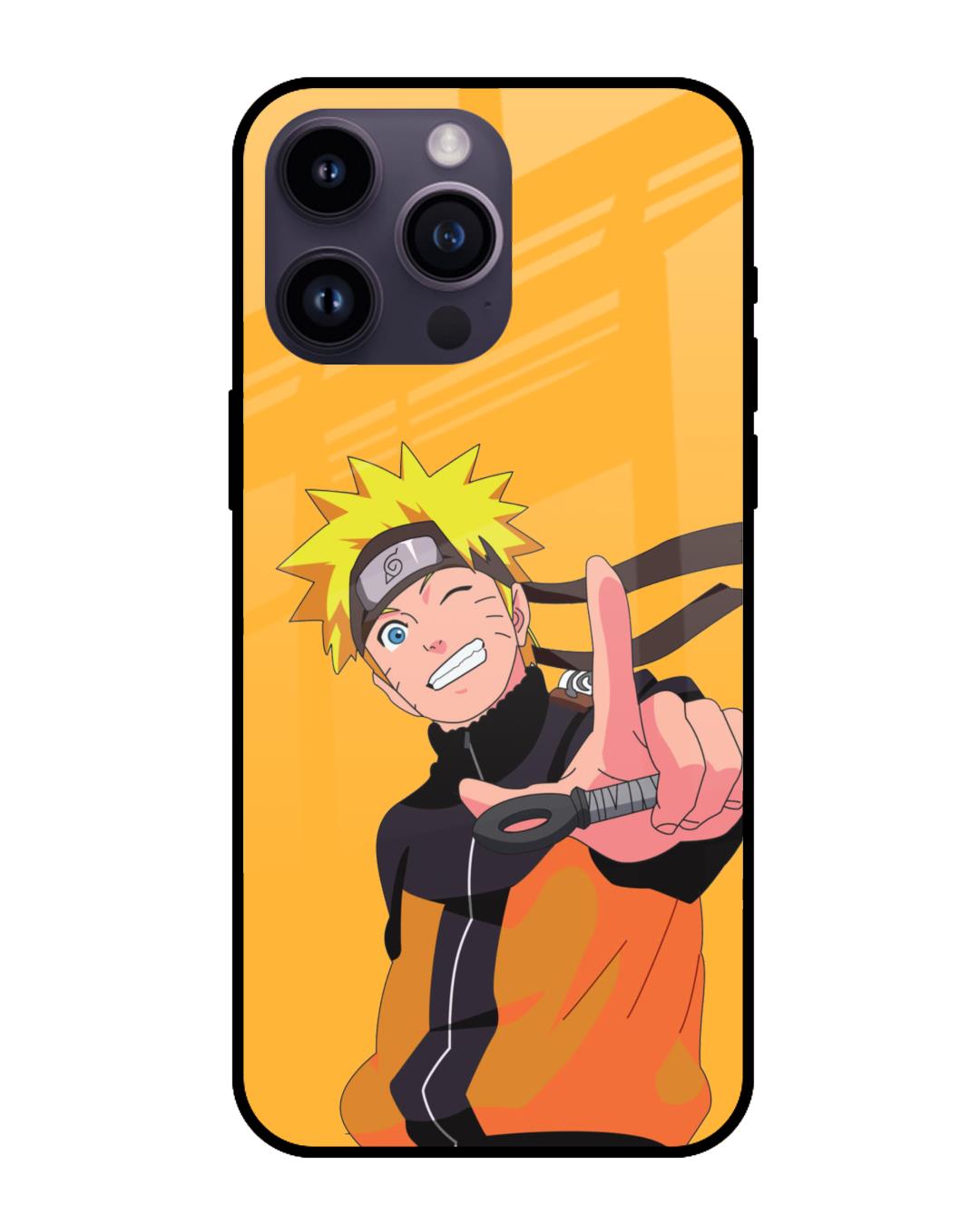 Buy Cool Naruto Premium Glass Case for Apple iPhone 14 Pro Max (Shock ...