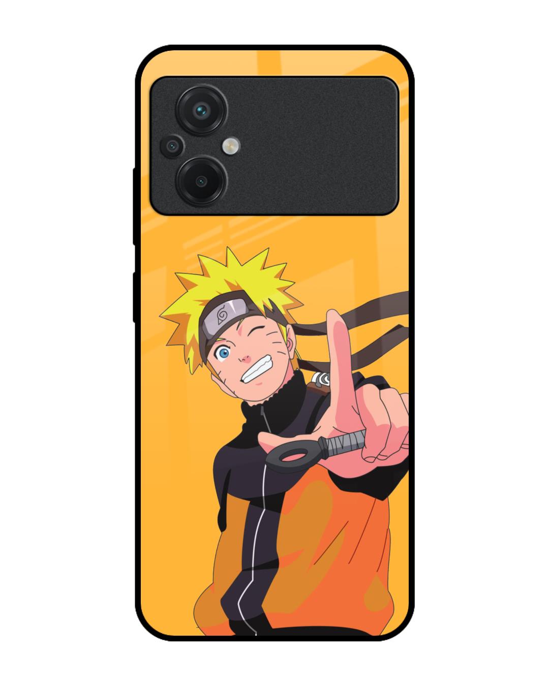 Buy Cool Naruto Premium Glass Case for Poco M5 (Shock Proof,Scratch ...