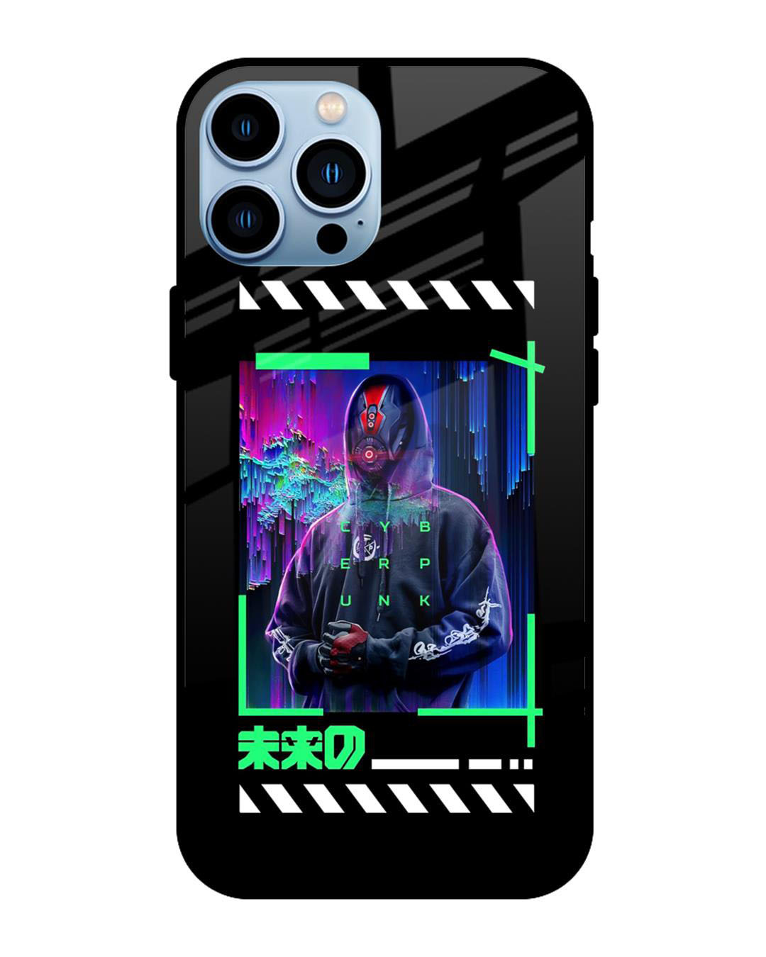Buy Cyber Punk Premium Glass Case for Apple iPhone 13 Pro Max (Shock Proof, Scratch Resistant ...