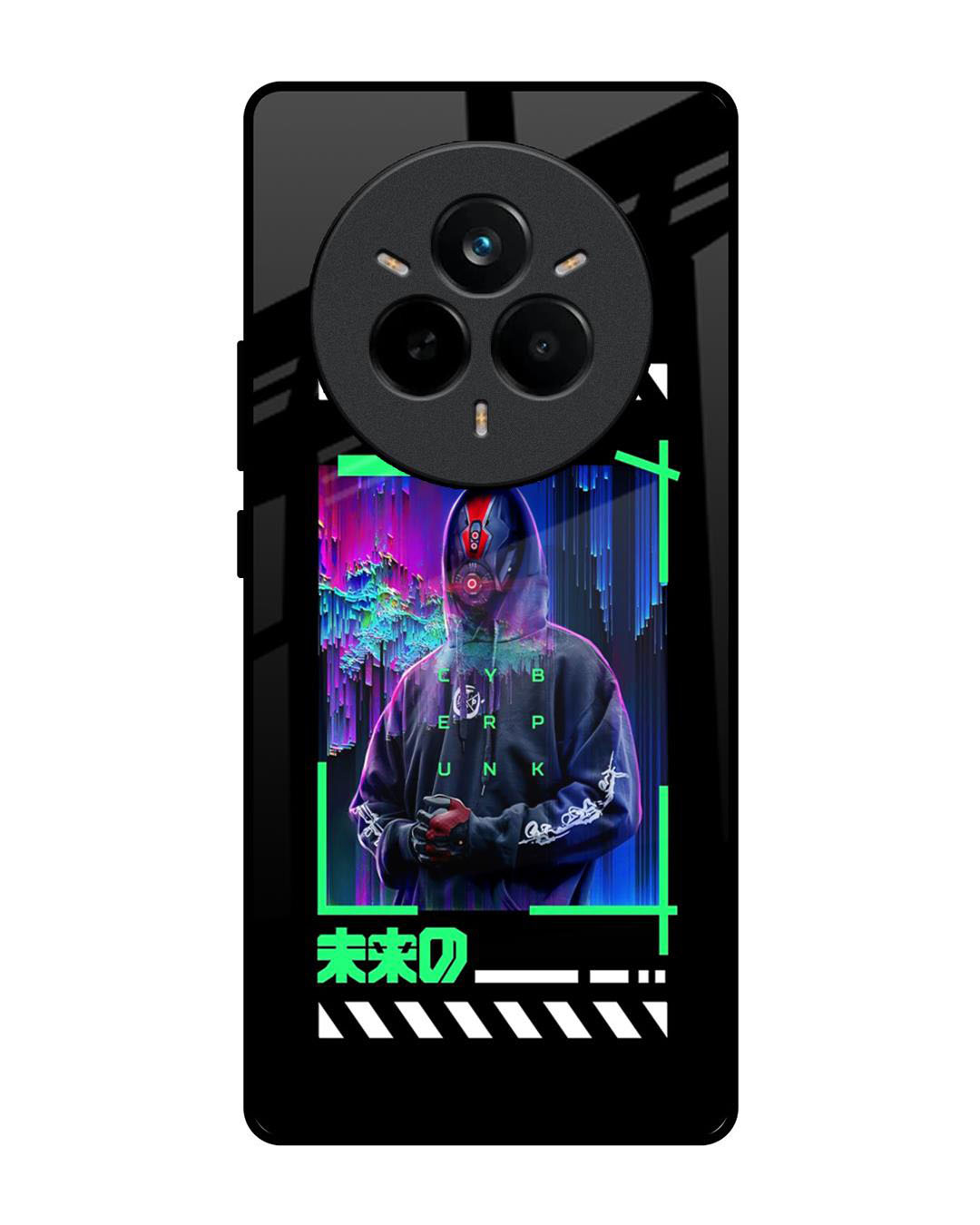 Buy Cyber Punk Premium Glass Cover for Realme 14 Pro + 5G(Shock Proof ...