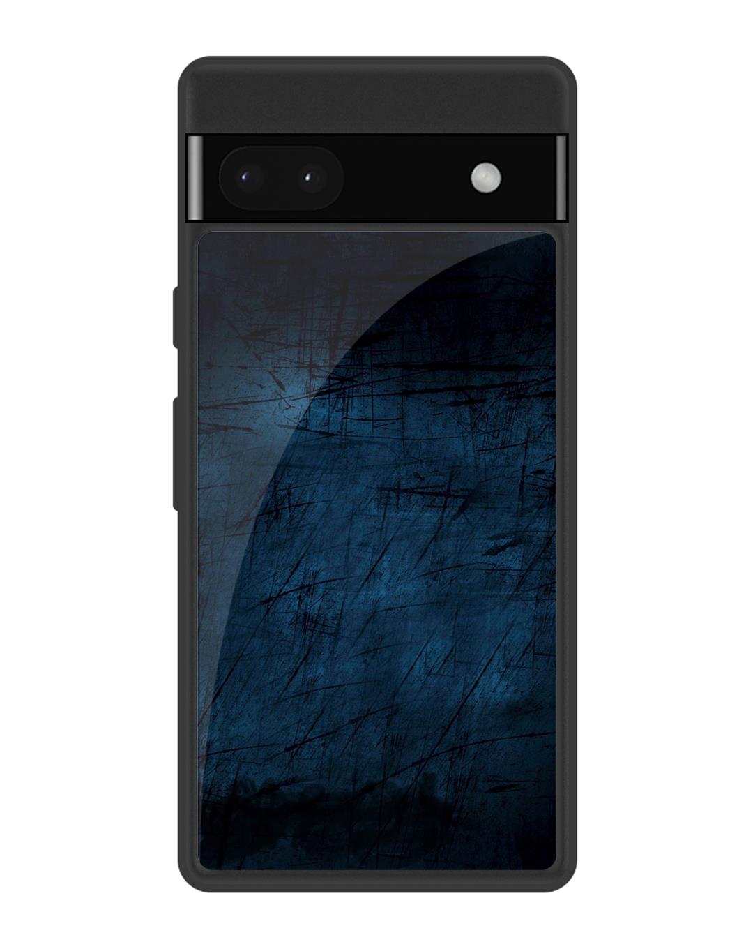 Buy Dark Blue Grunge Premium Glass Case for Google Pixel 6a (Shock ...