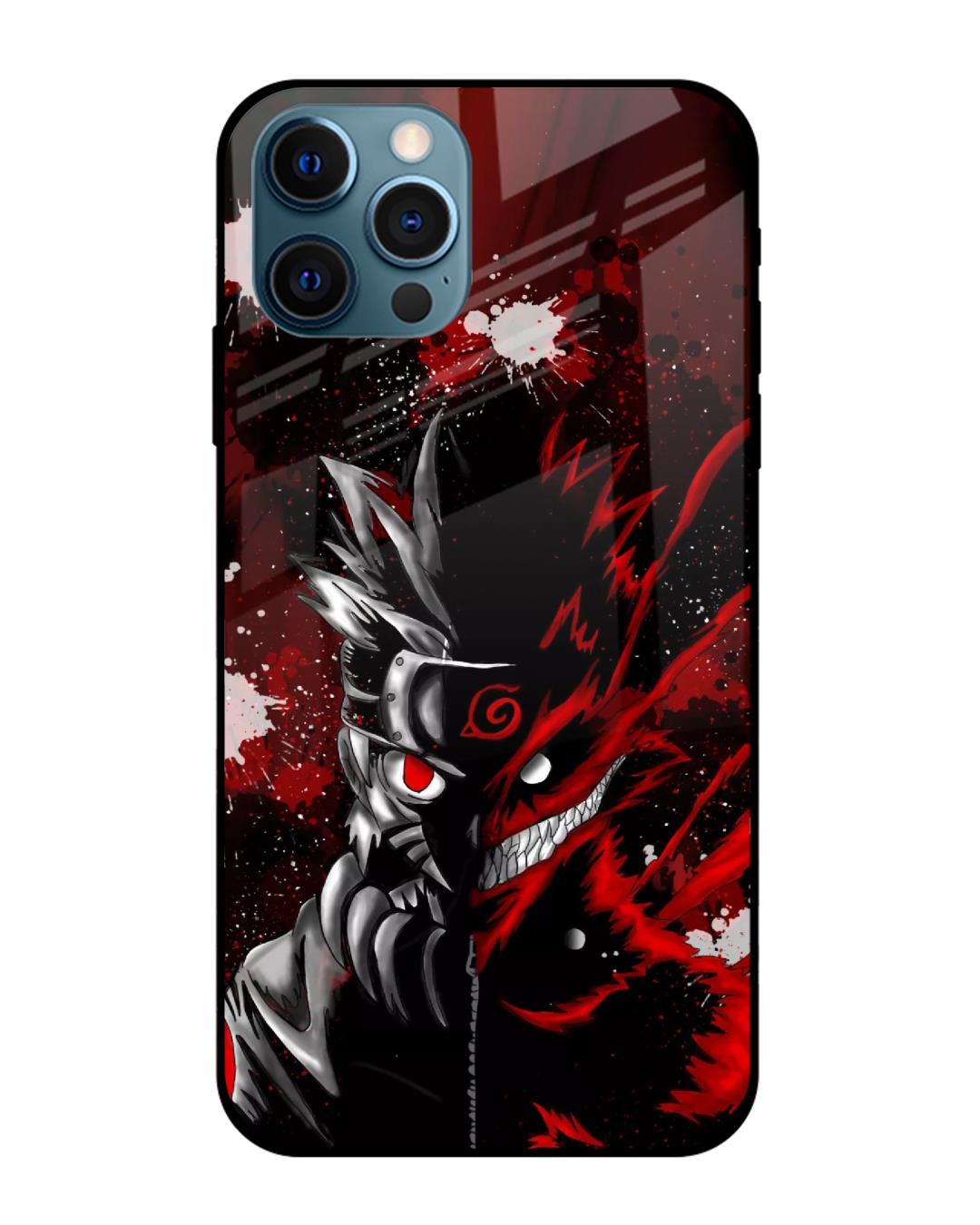 Buy Dark Character forPremium Glass Case for iPhone 12 Pro (Shock Proof ...