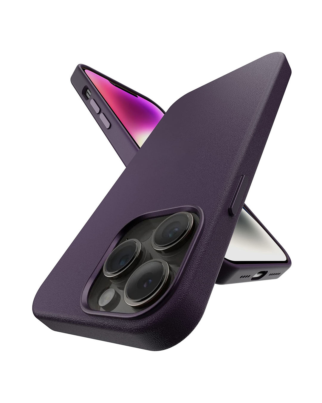 Buy Dark Cherry Leather Case for Apple iPhone 15 Pro Max Online in India at Bewakoof