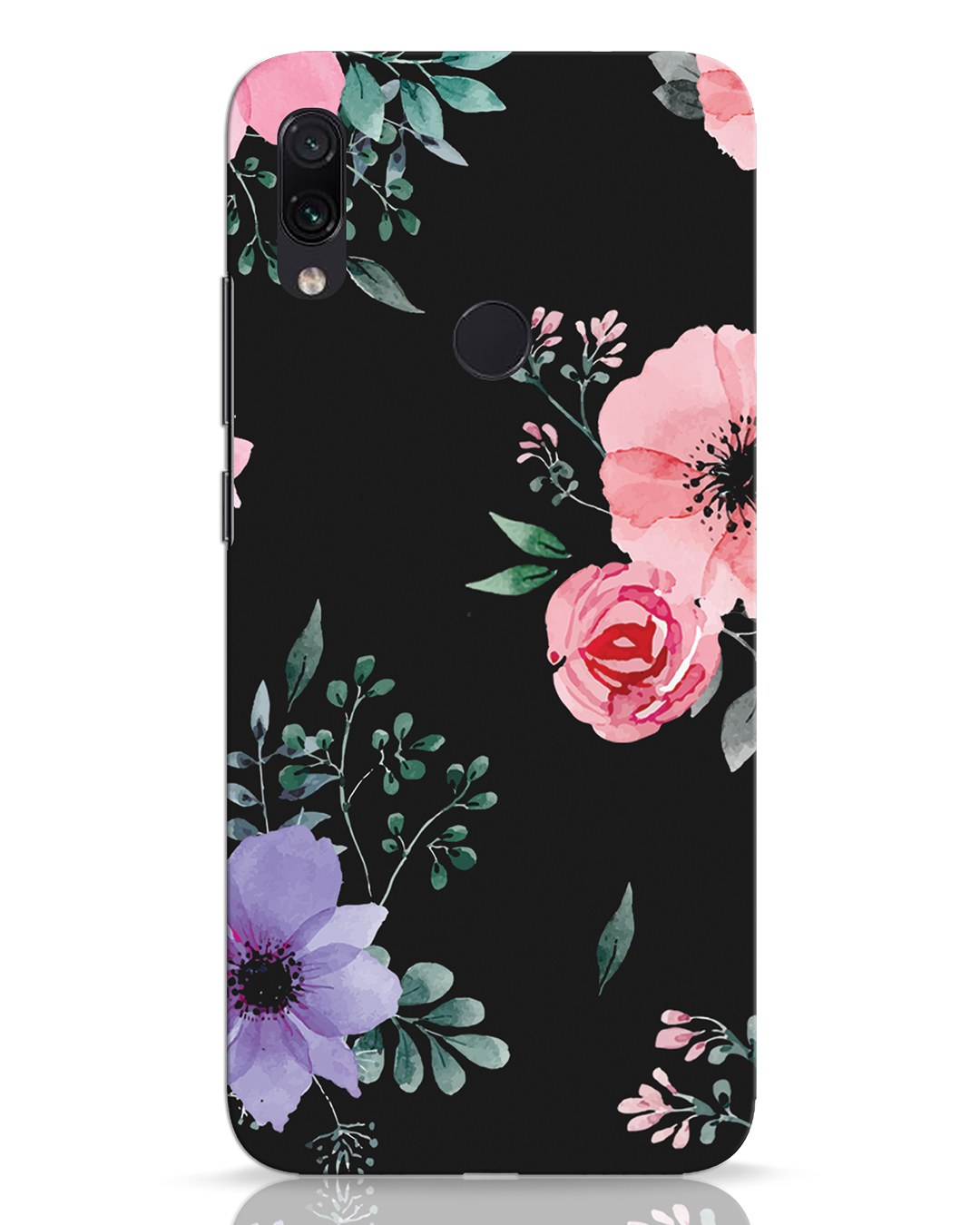 Buy Dark Florals Xiaomi Redmi Note 7 Pro Mobile Cover Online in India ...