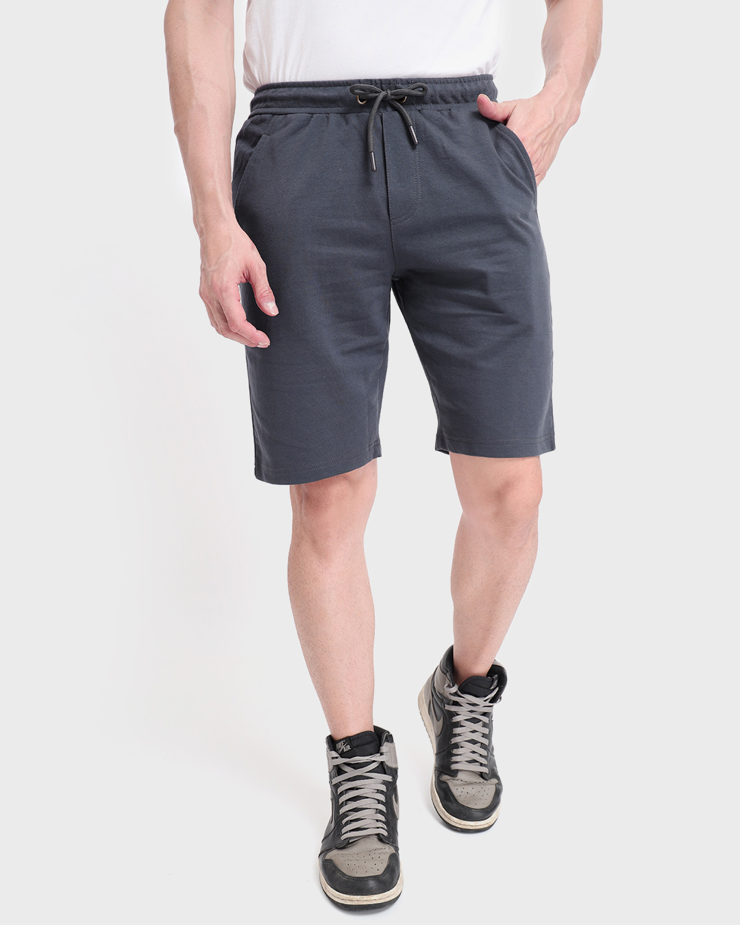 Buy Dark Grey Casual Shorts Online at Bewakoof