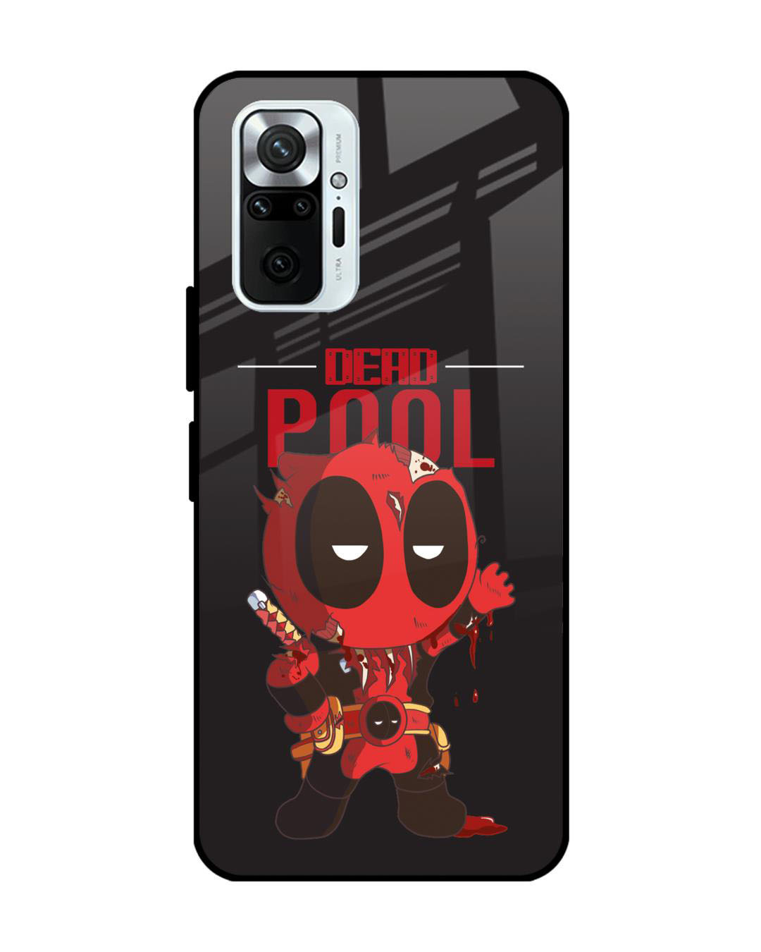 Buy Deadpool Premium Glass Cover for Redmi Note 10 Pro Max Online in ...