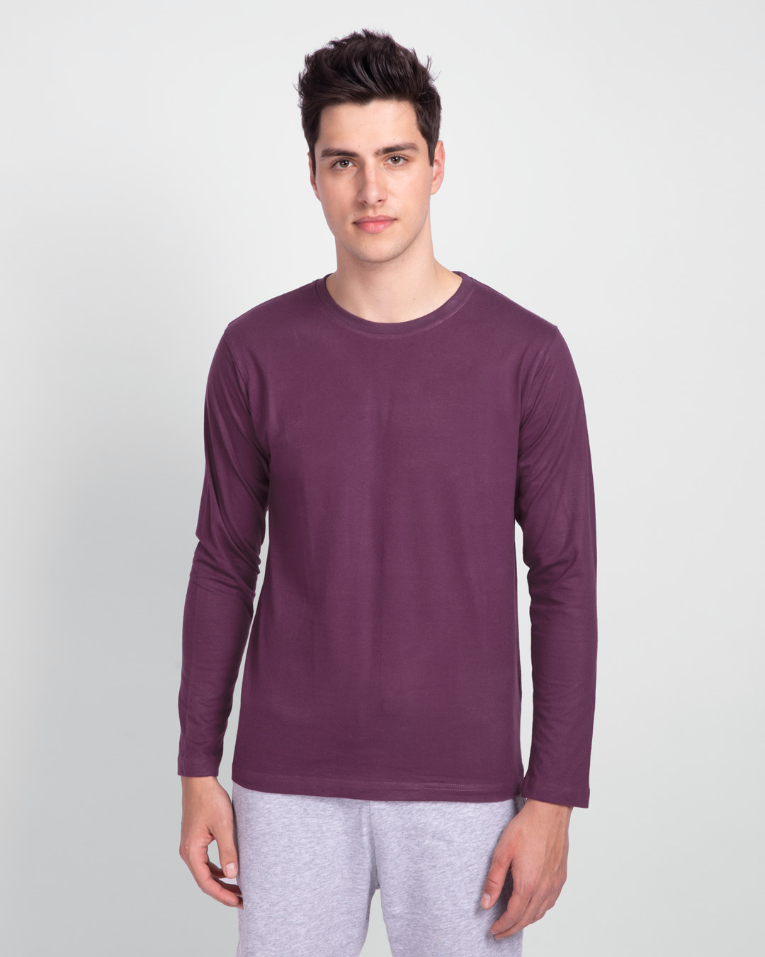 Buy Deep Purple Full Sleeve T-Shirt Online at Bewakoof