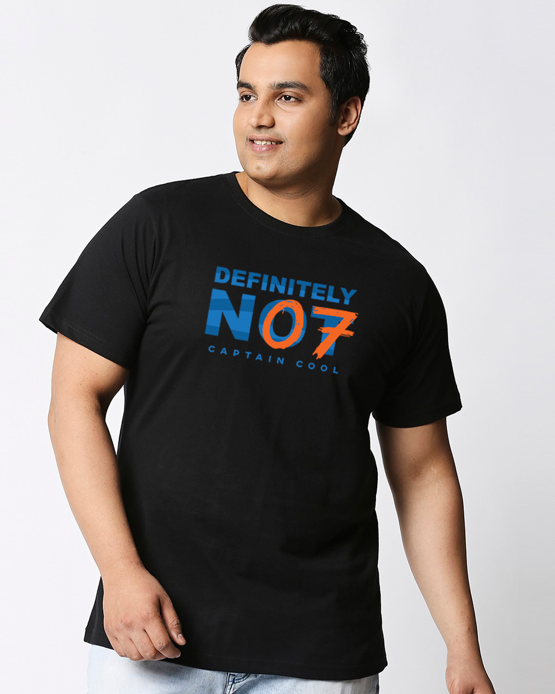 Buy Definitely Not 7 Men's Half Sleeves T-shirt Plus Size Online at ...