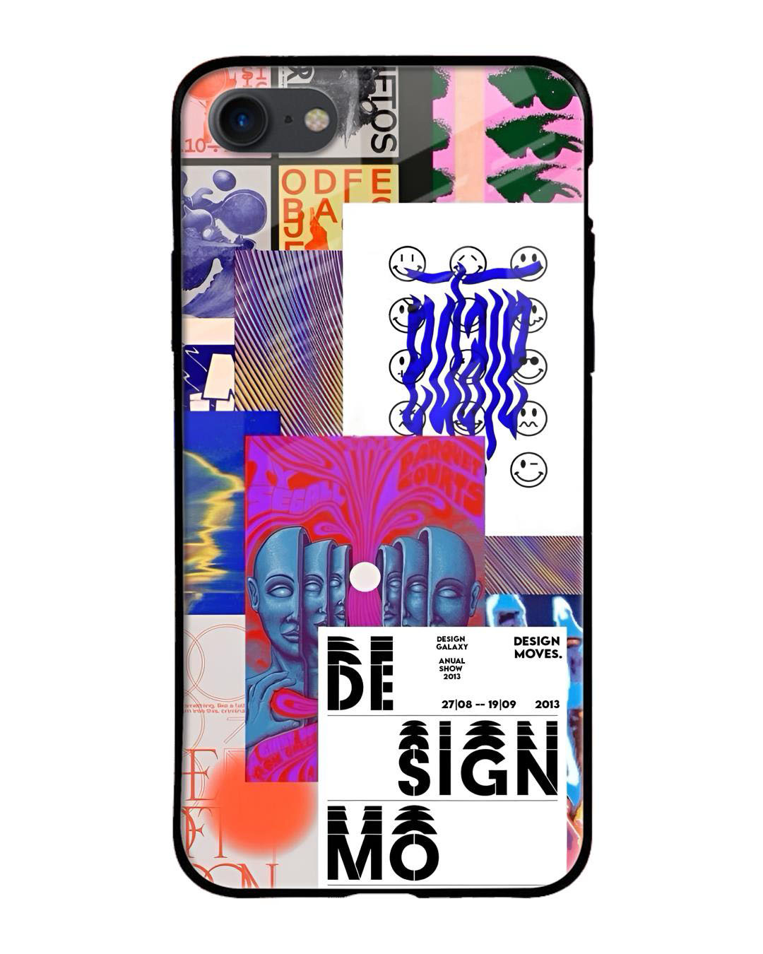 Buy Designs Moves Premium Glass Case for Apple iPhone SE 2020 (Shock Proof, Scratch Resistant ...