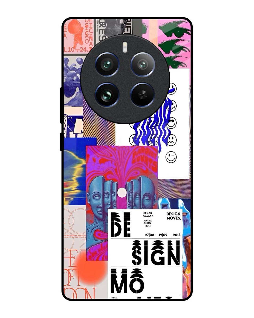 Buy Designs Moves Premium Glass Case for Realme 12 Pro Plus 5G(Shock ...