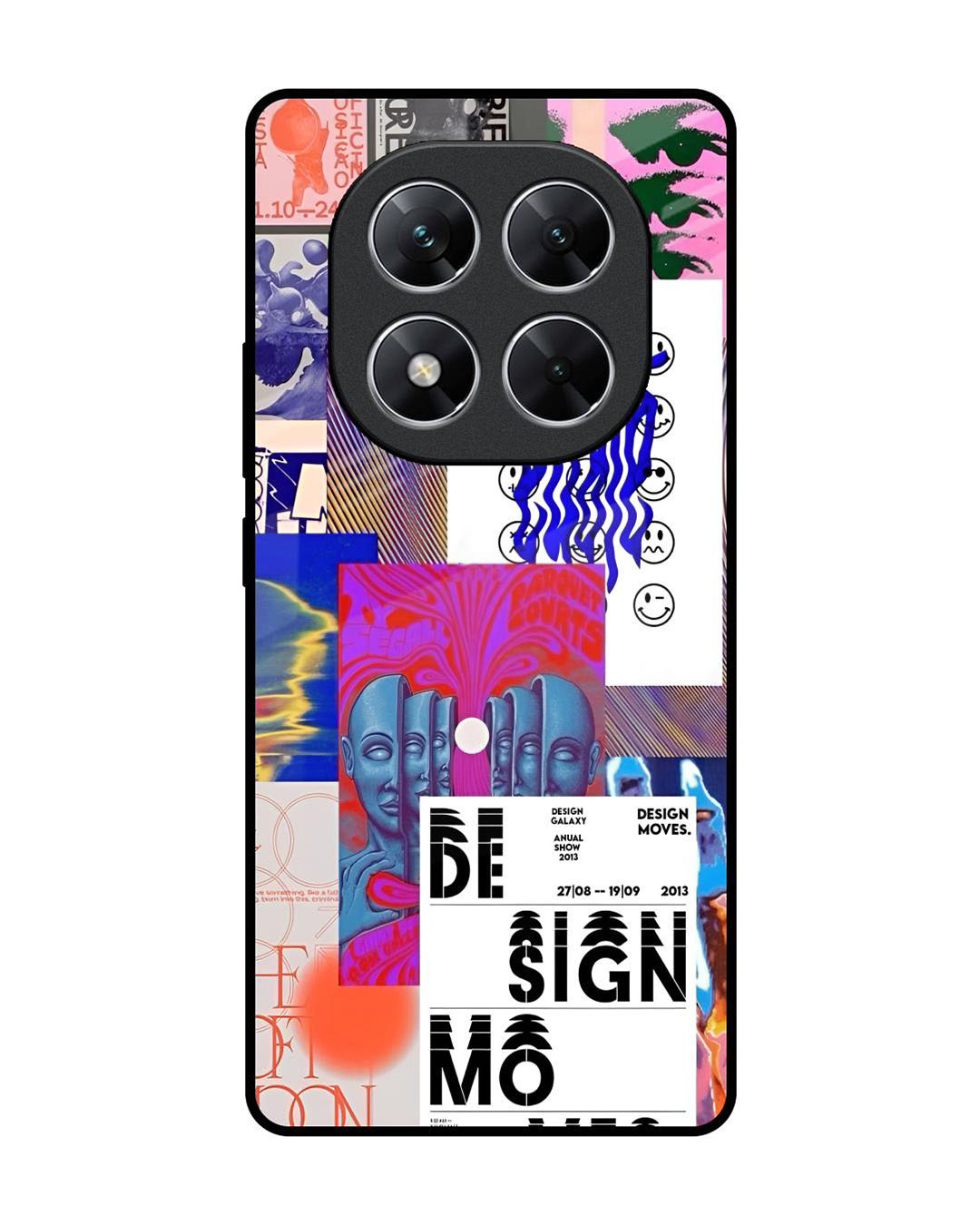 Buy Designs Moves Premium Glass Cover for Poco X7 5G(Shock Proof ...